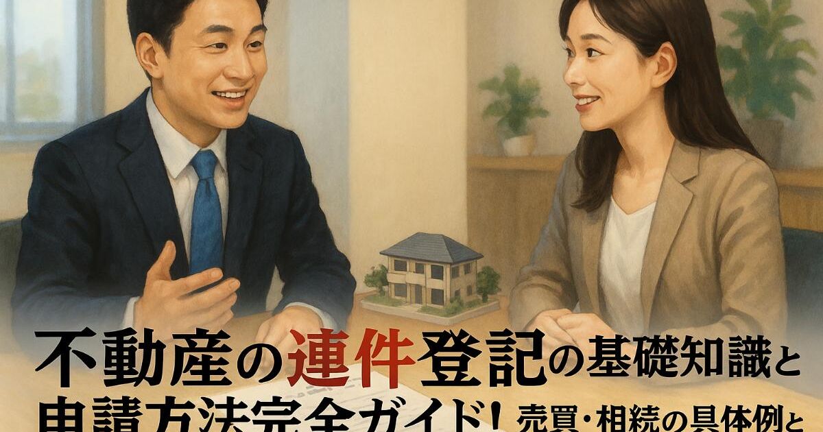 不動産の連件登記の基礎知識と申請方法完全ガイド｜売買・相続の具体例と手続きの注意点 | 大宮にある佃不動産ではサービスや日常をお伝えするブログ ...